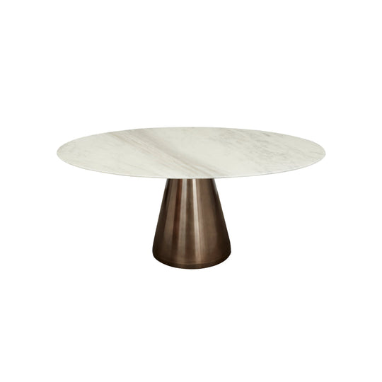 Cone Oval Dining Table 180*100*75 Cm White Marble – Commune-CN