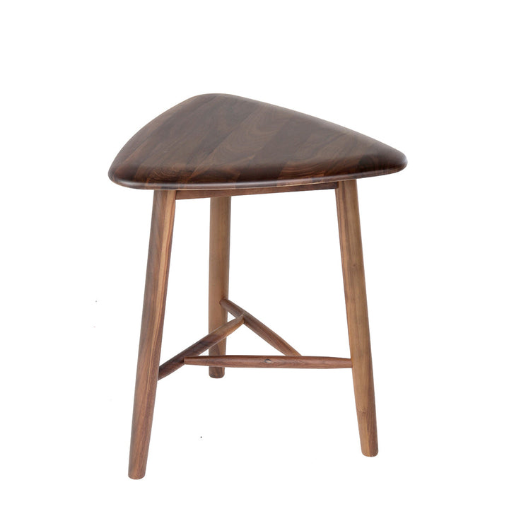 Estelle End Table 45*45*50Cm Solid Nat/Walnut – Commune-CN