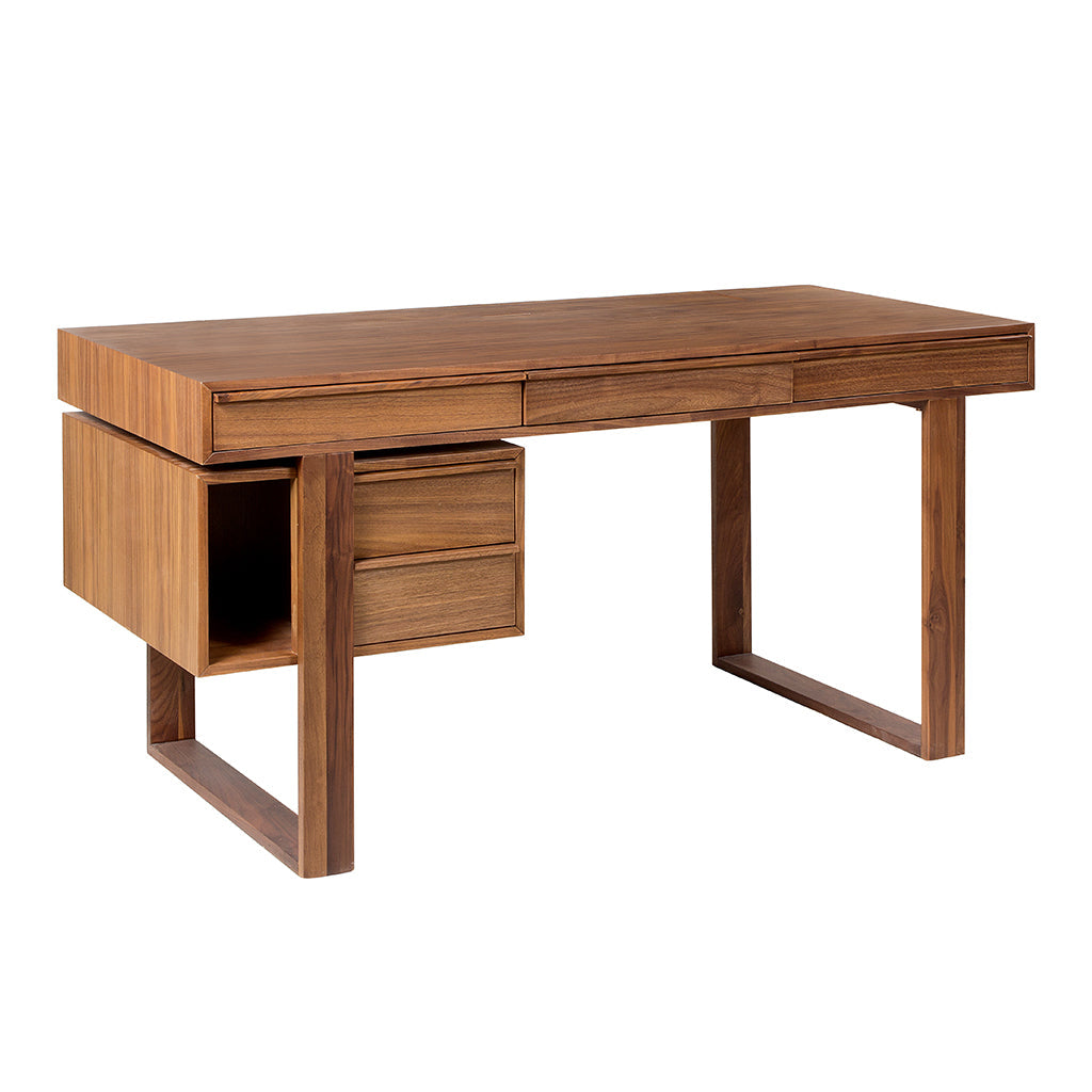 New Excelsior Writing Desk 150*65*75 Solid Walnut – Commune-CN